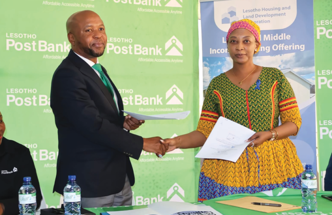 PostBank and Lesotho Housing in low-income housing deal - Newsdayonline